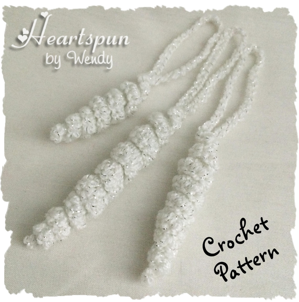 CROCHET PATTERN to Make a Mini Icicle Christmas Ornament or Gift ...