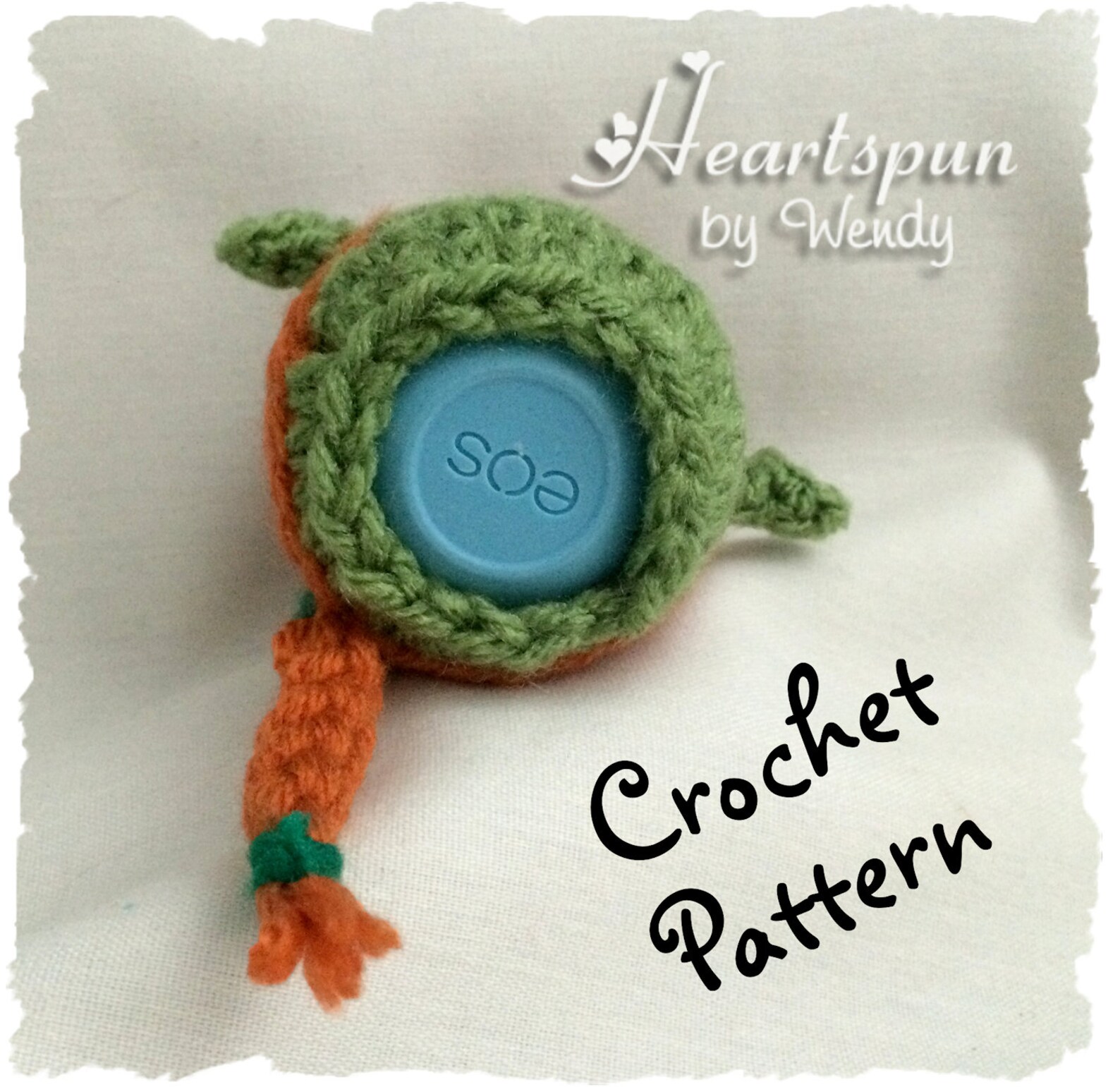 CROCHET PATTERN Instructions to Make Shrek and Fiona EOS Lip Balm ...