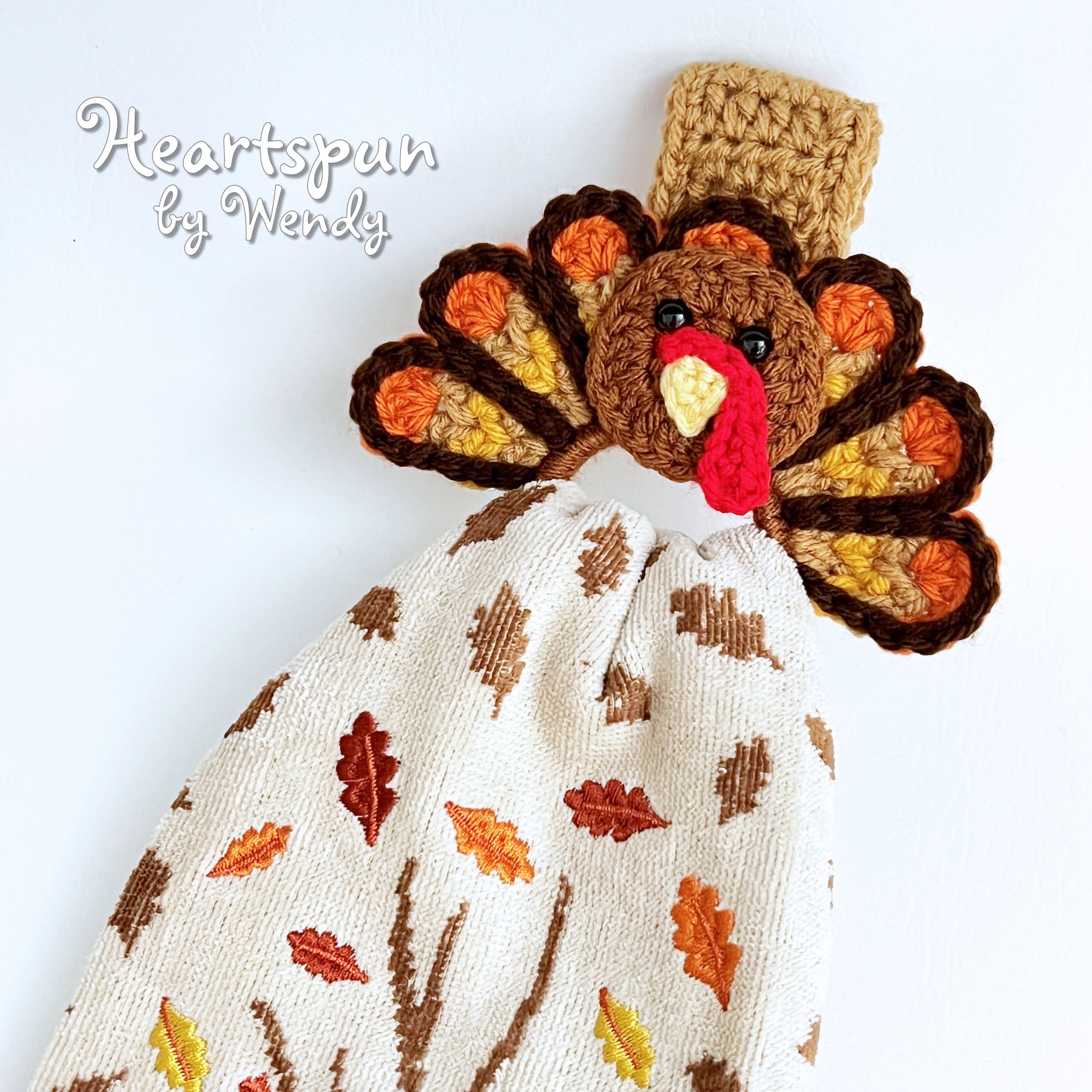 CROCHET PATTERN to Make a Turkey Towel Holder Ring With Fold Over Strap ...