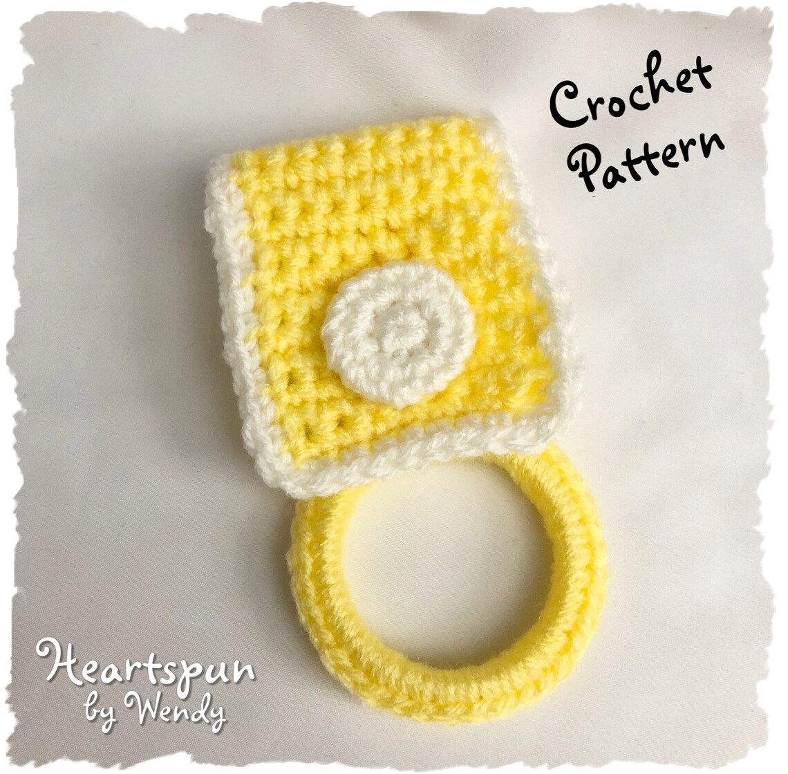 CROCHET PATTERN to Make a Simple Retro Style Tea Towel Ring to - Etsy