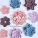 CROCHET PATTERN to Make Single, Double, Triple Layer Flowers, 5 Flowers ...