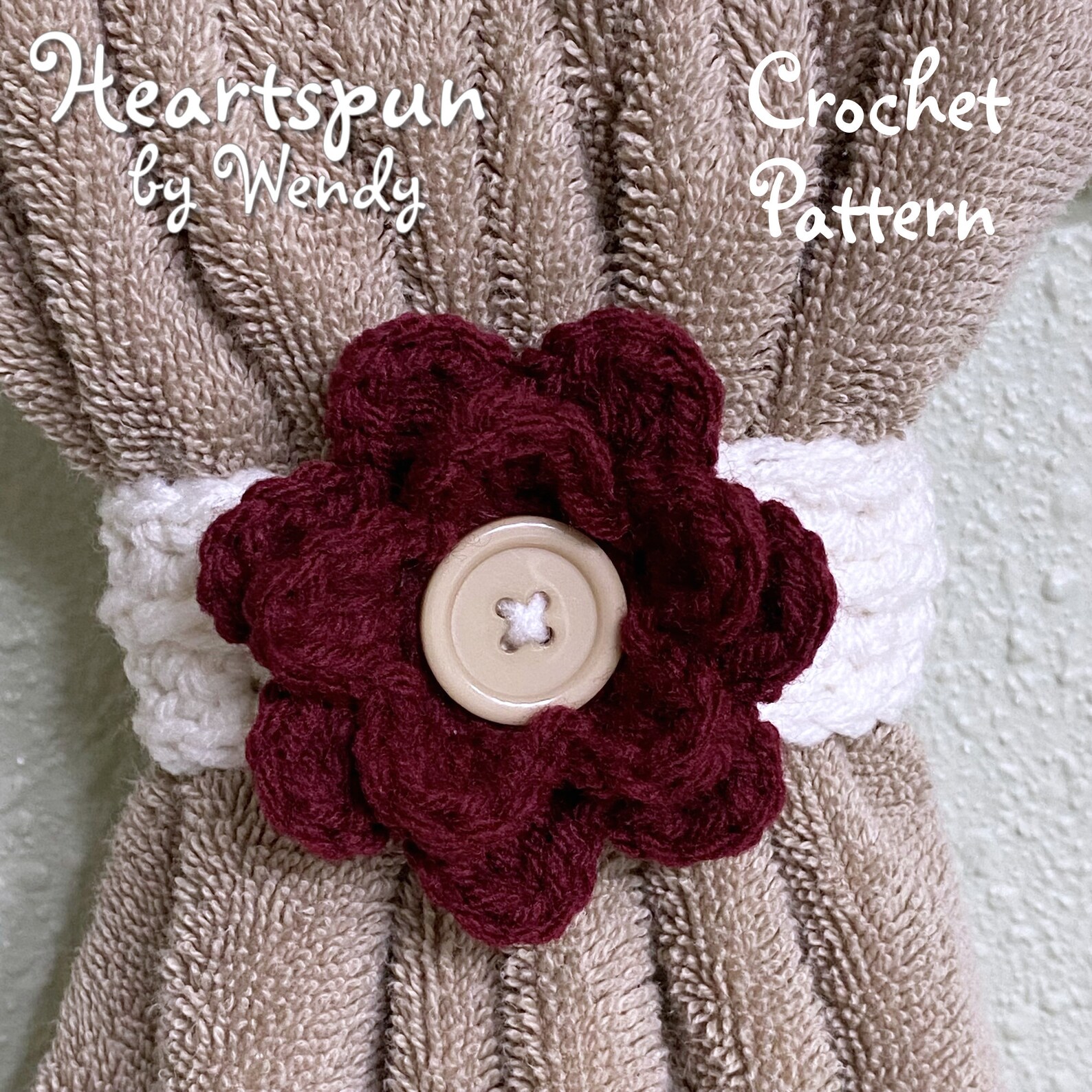 CROCHET PATTERN to Make a REVERSIBLE French Braid Towel Band - Etsy