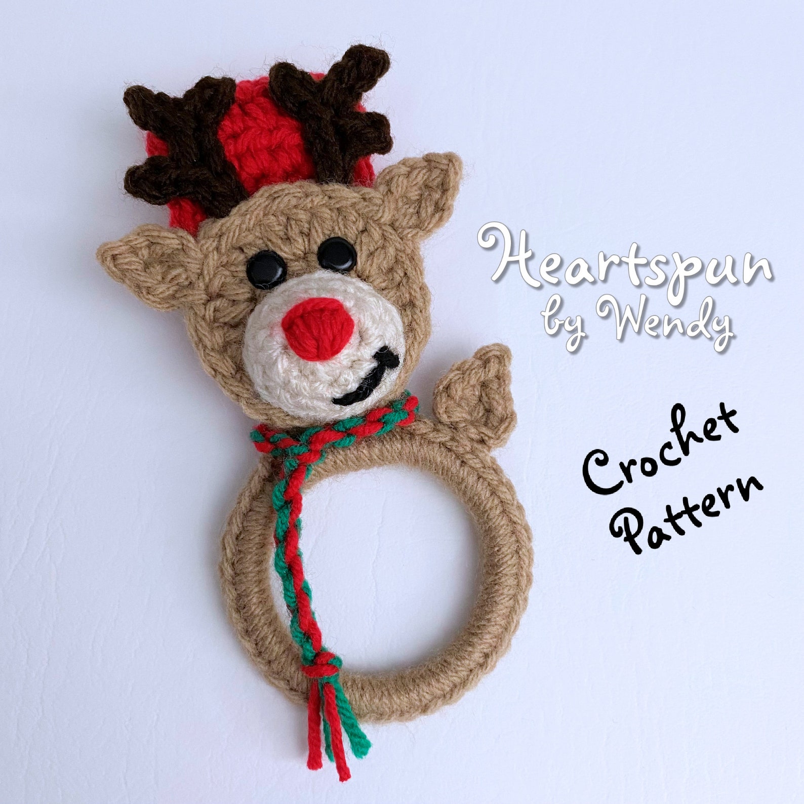 CROCHET PATTERN to Make a Rudolph the Reindeer Christmas - Etsy