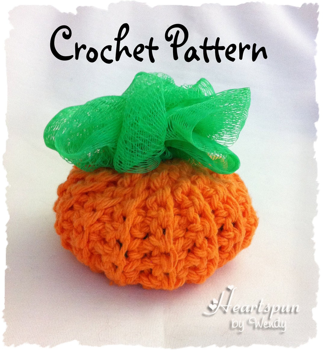 CROCHET PATTERN to Make a Pumpkin Pouf Kitchen or Bath Scrubby, PDF ...