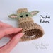 CROCHET PATTERN to Make a Baby Alien Towel Ring With Skirt, Fold-over ...
