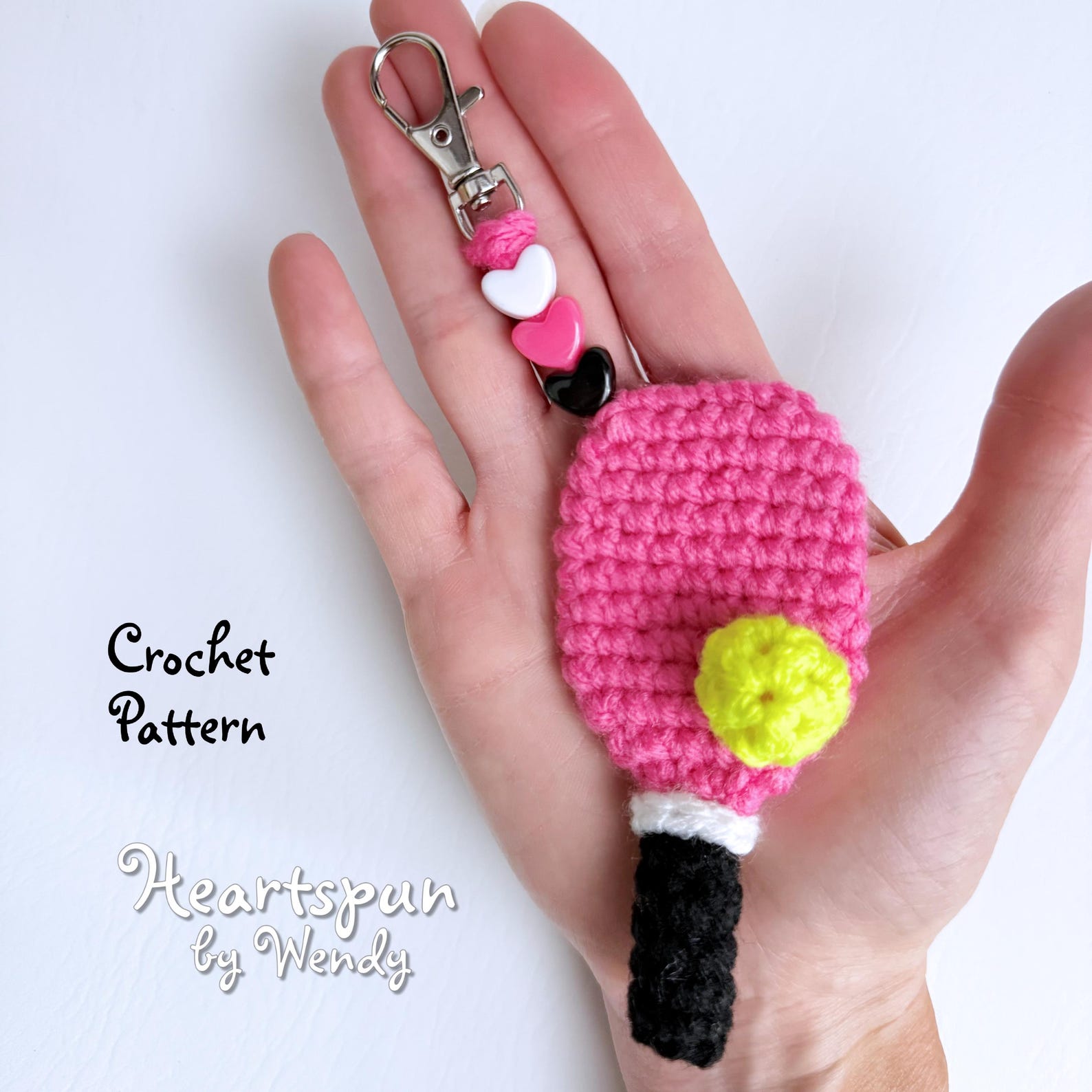 CROCHET PATTERN to Make a Pickleball Paddle Keychain, Bag Clip ...