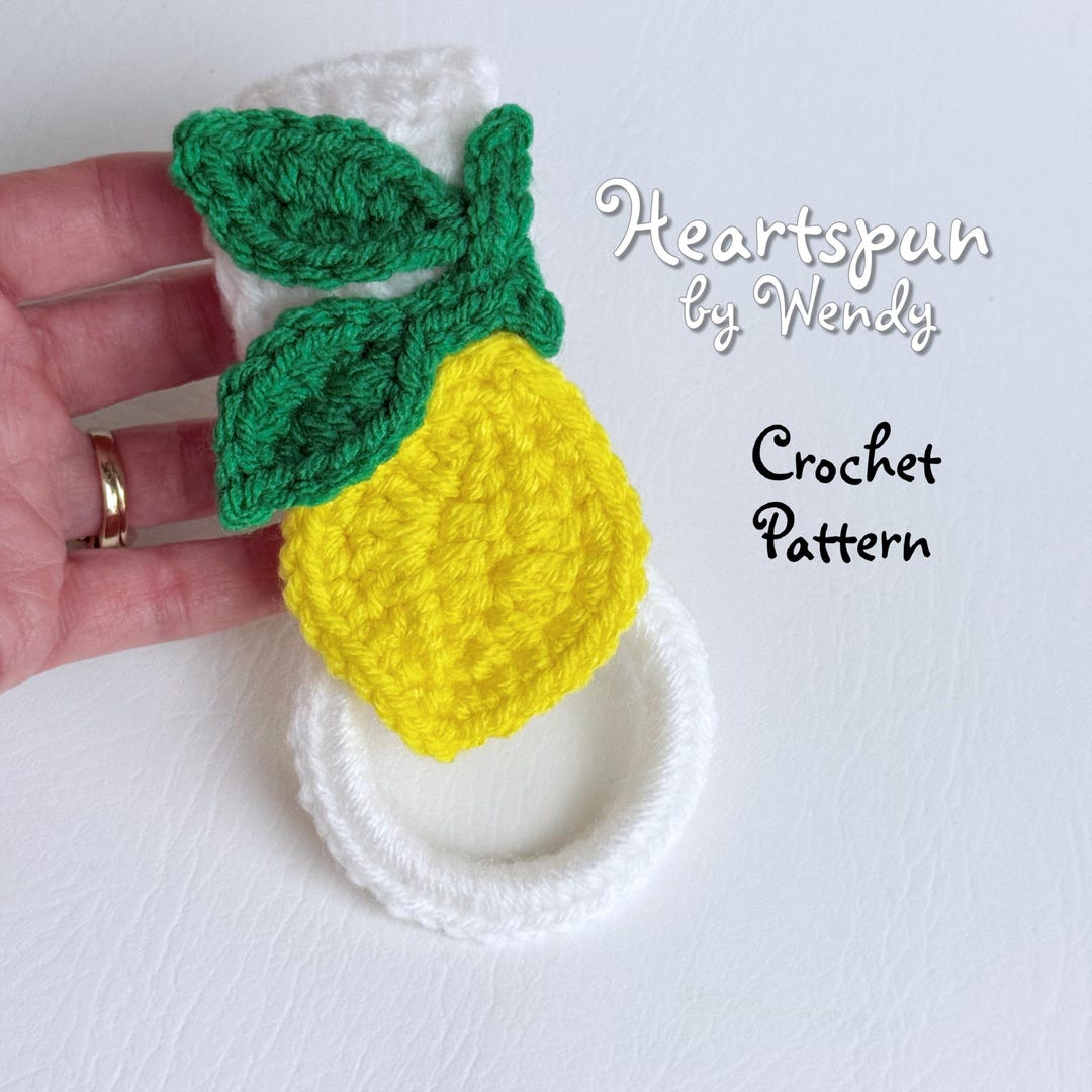 CROCHET PATTERN for You to Make a Lemon Kitchen Towel Holder Ring With ...