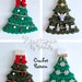 CROCHET PATTERN to Make a Layered Christmas Tree Towel Holder Ring for ...