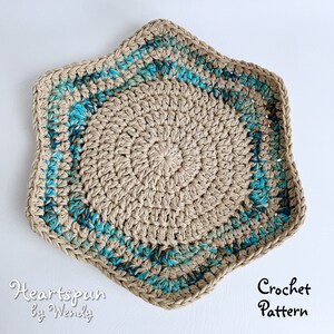 CROCHET PATTERN to Make a Striped Chevron Microwave Plate Cozy, Hot Pad ...