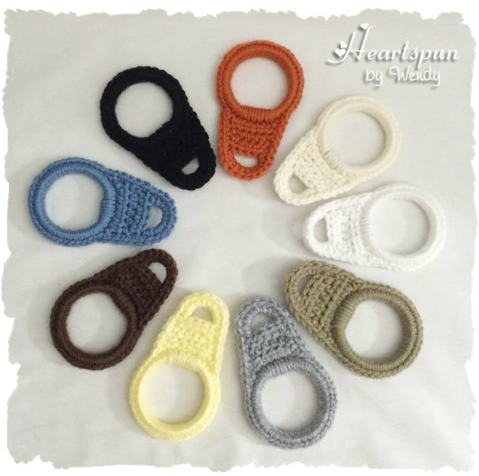 CROCHET PATTERN for You to Make a Quick Towel Holder Ring With 2 Strap ...
