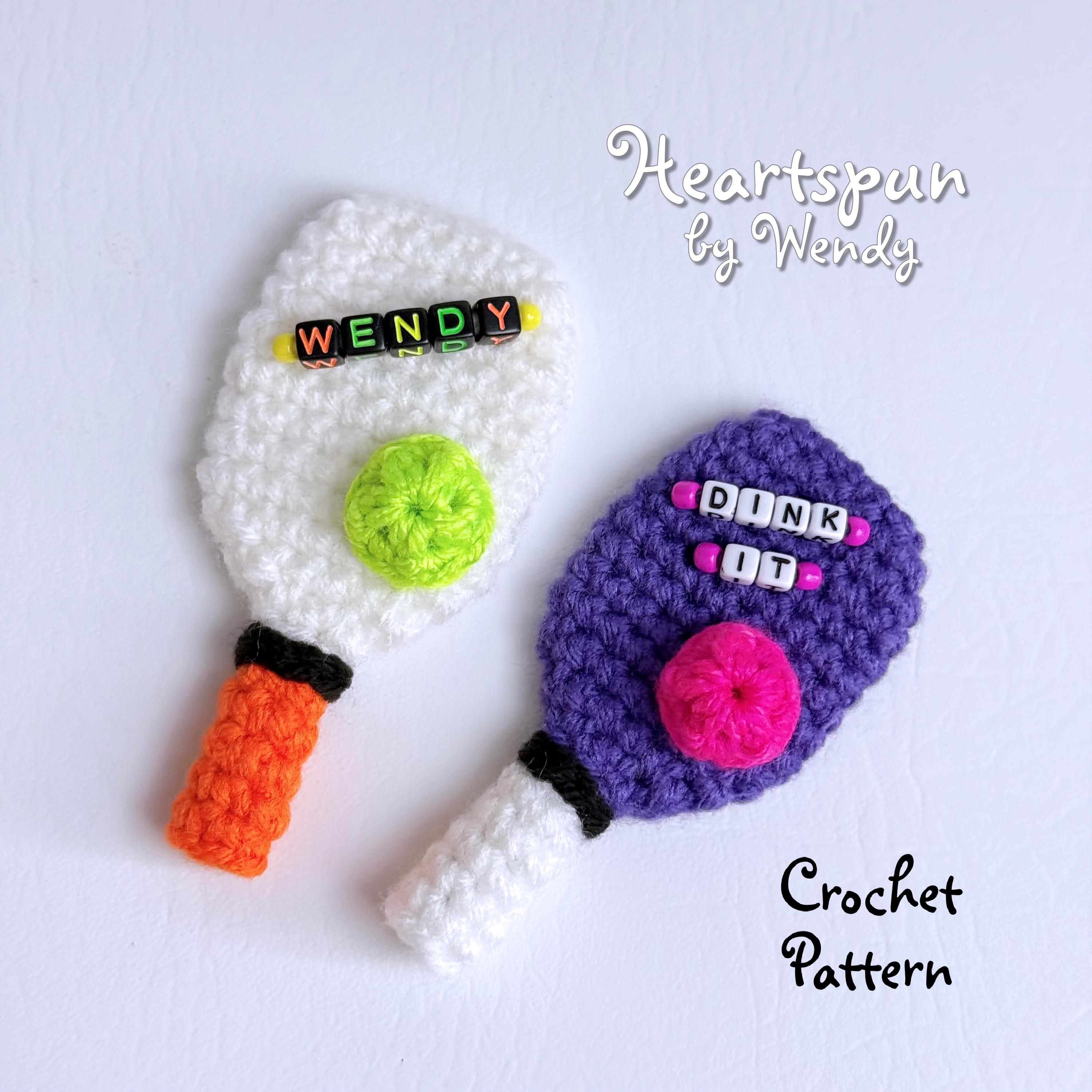 CROCHET PATTERN to Make a Pickleball Paddle Keychain, Bag Clip ...