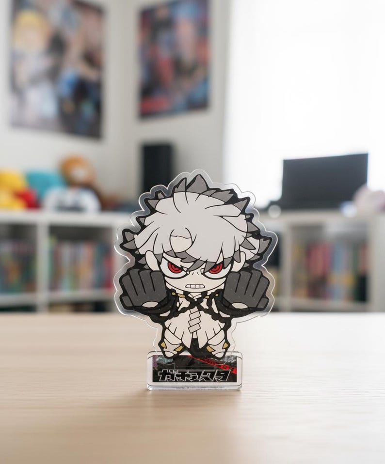 GACHIAKUTA Anime 10cm Chibi Acrylic Stand Figure – Riyou Zanka Rudo ...