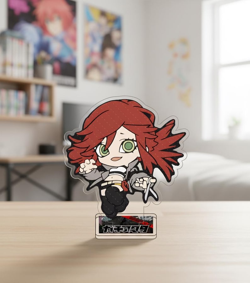 GACHIAKUTA Anime 10cm Chibi Acrylic Stand Figure – Riyou Zanka Rudo ...