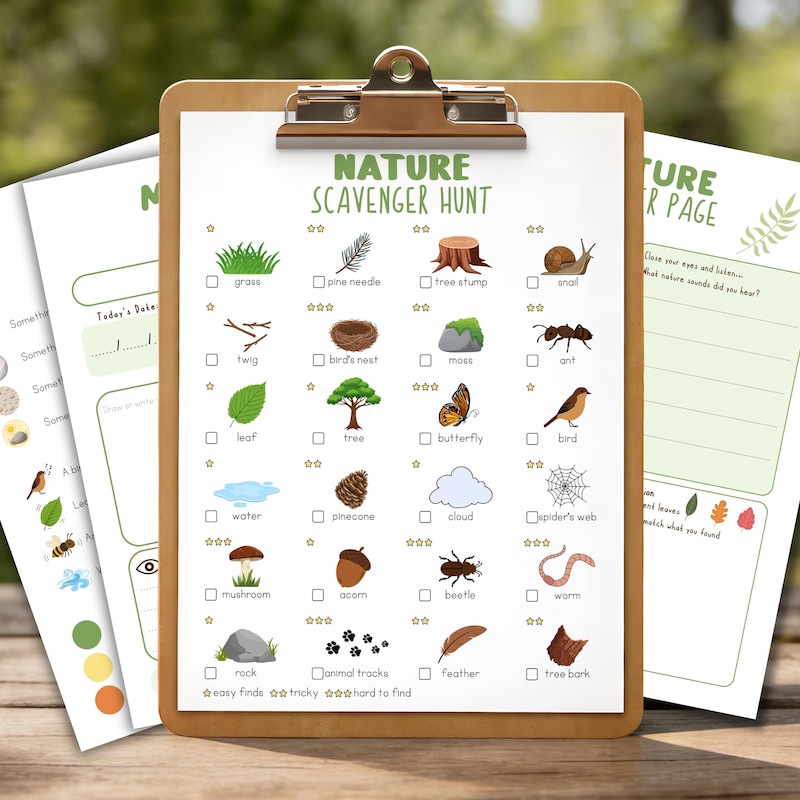 Nature Kids Art Printable - Etsy