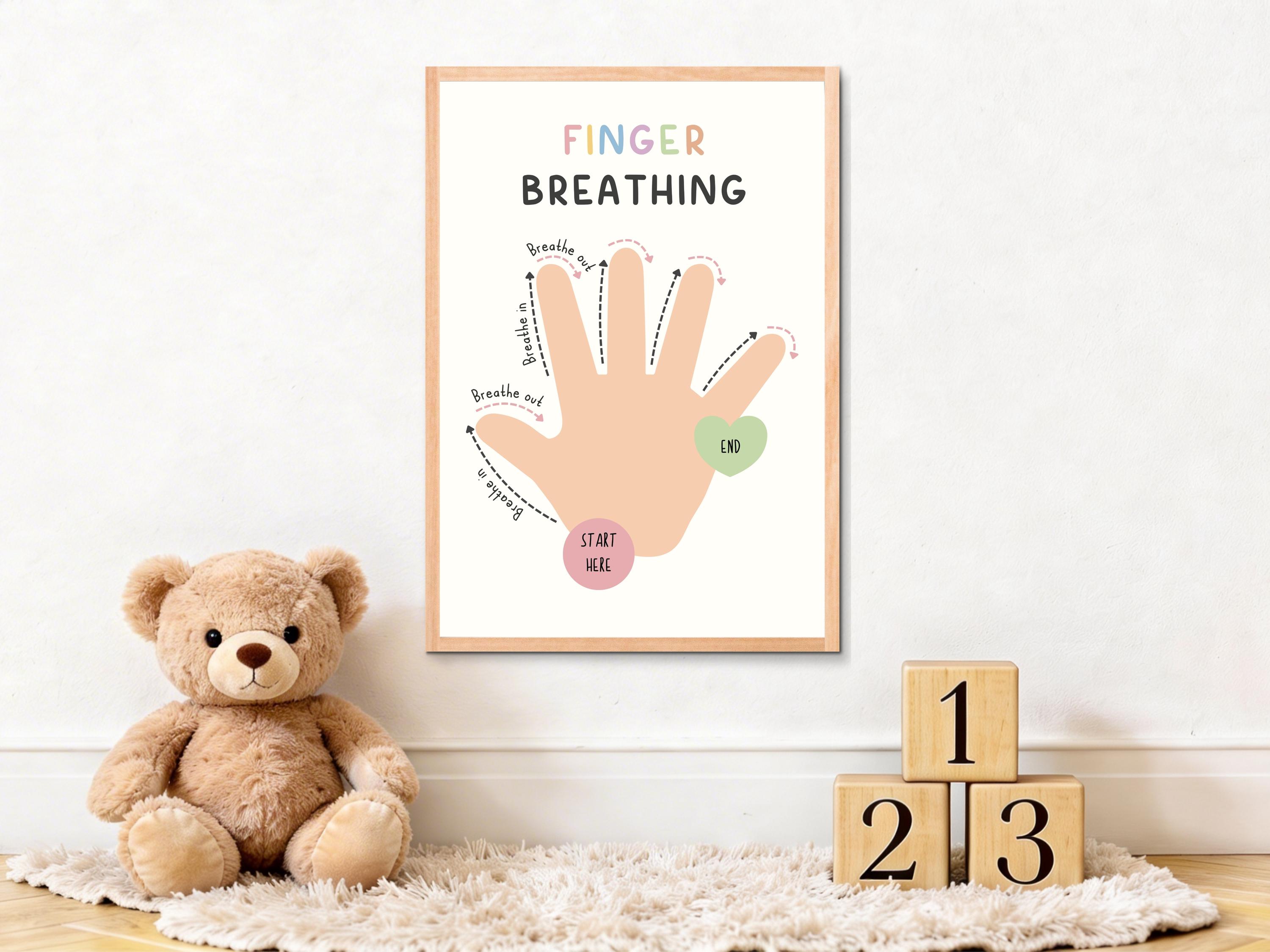 Mindfulness Breathing Posters for Kids, Calm Down Corner Printables ...