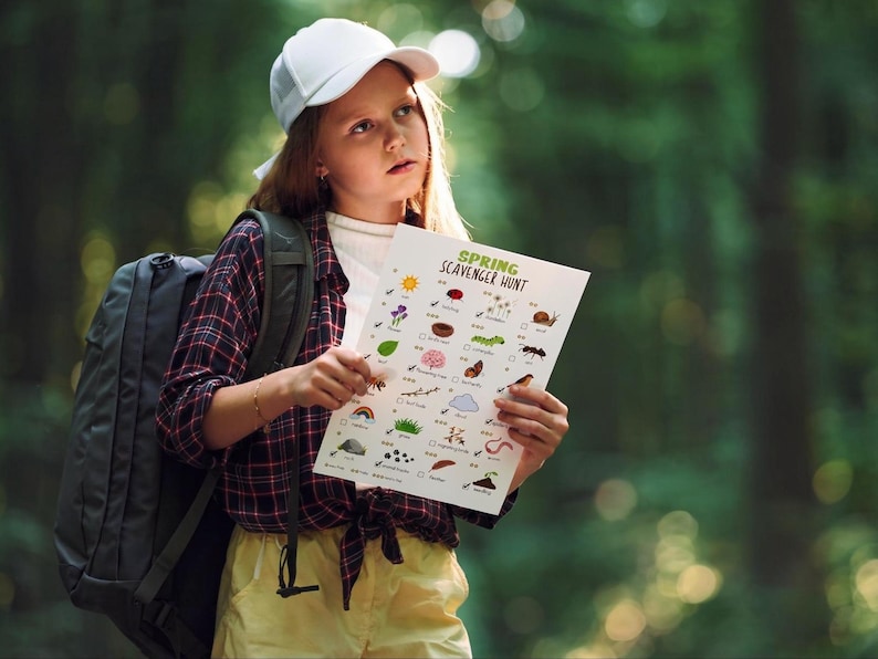 Spring Scavenger Hunt for Kids, Printable Outdoor Nature Hunt ...