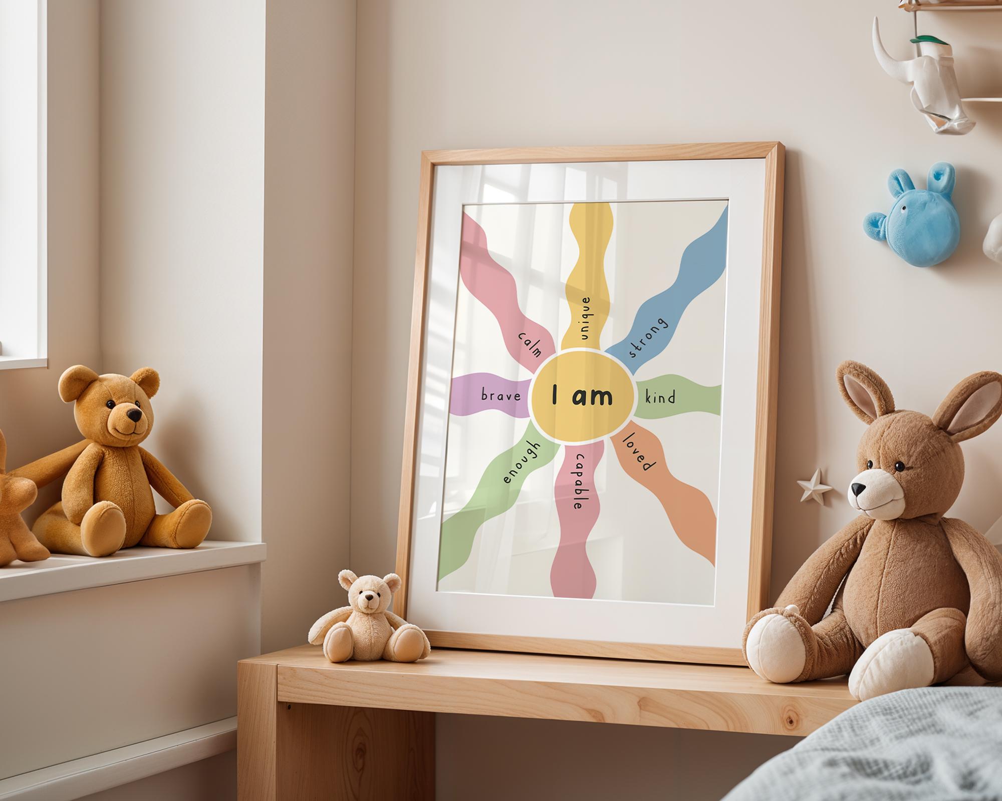 Calming Corner Poster for Kids, Feelings & Emotions Chart, Printable ...