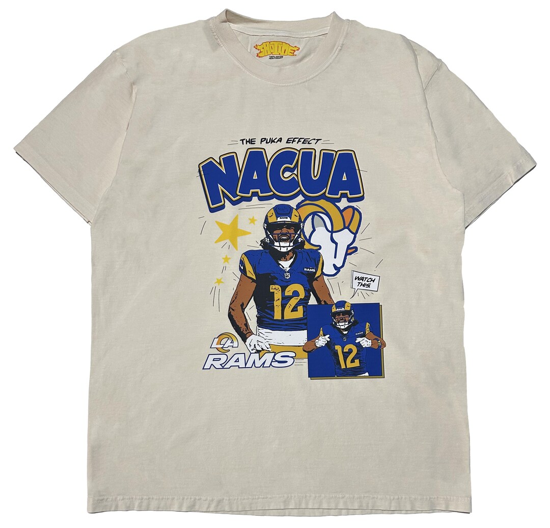 Puka Nacua LA Rams Graphic T-shirt Vintage Football Comic - Etsy
