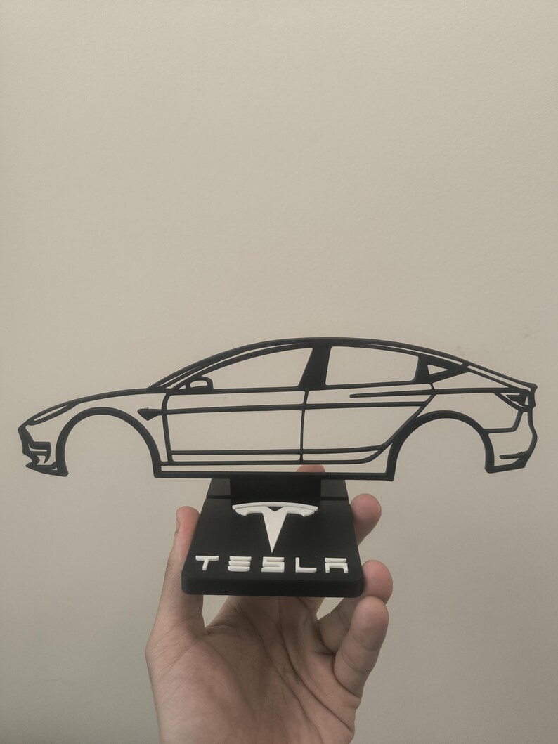 Tesla Model 3 Silhouette – 3D Print - Etsy