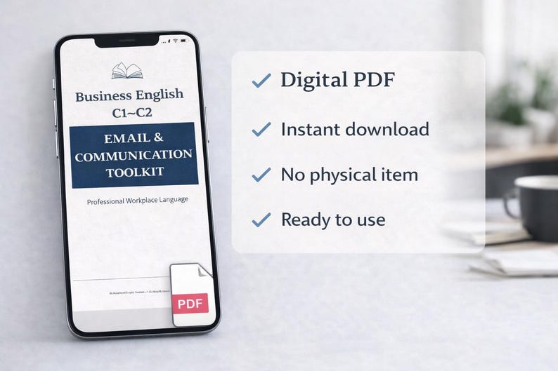 Business English Email Templates C1-C2 | Professional Workplace ...