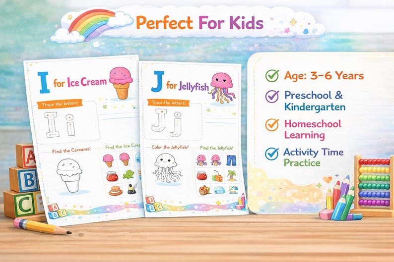 A-Z Alphabet Tracing Worksheets | Preschool Kindergarten Learning Pack ...