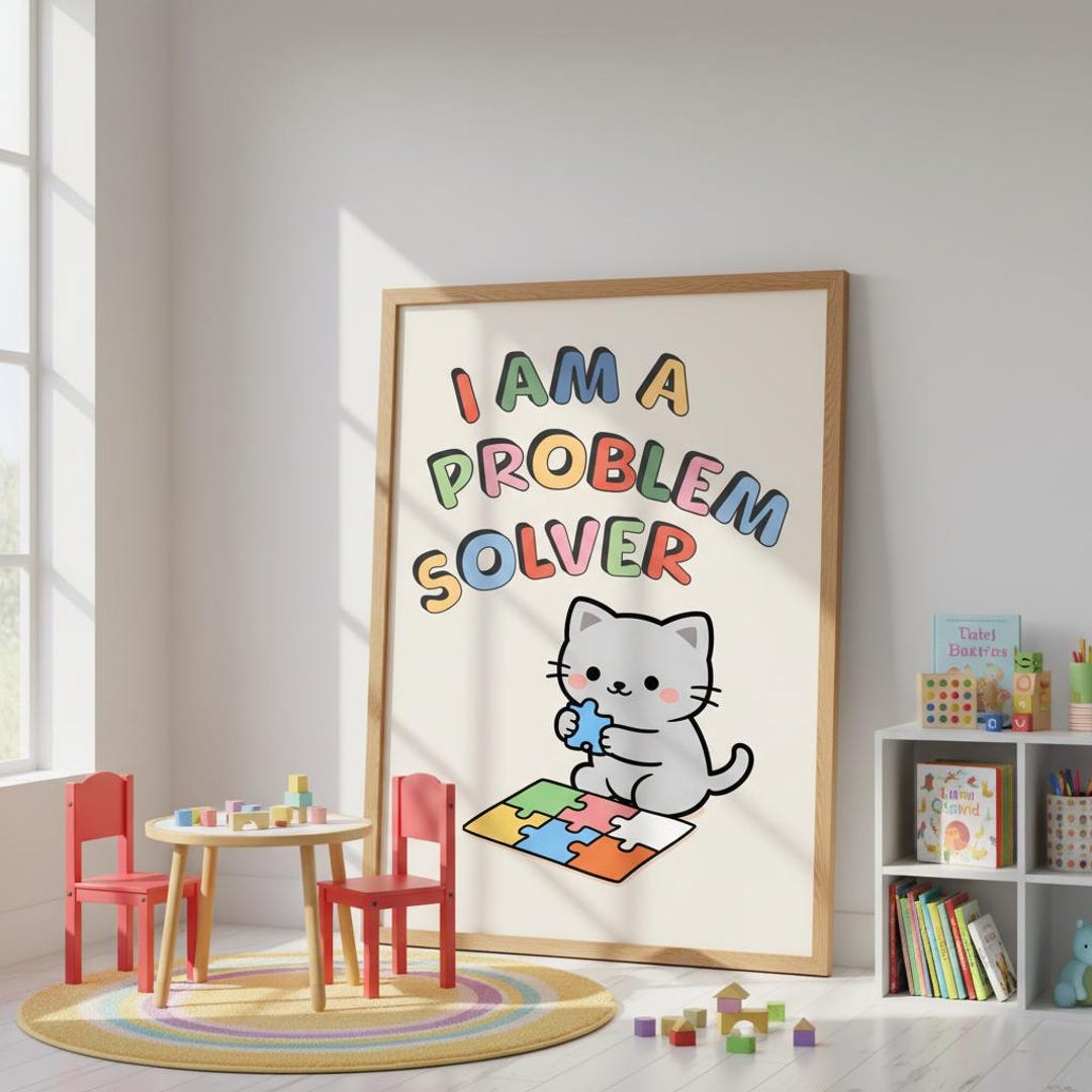 I Am A Problem Solver Poster | Growth Mindset Wall Art | Little ...