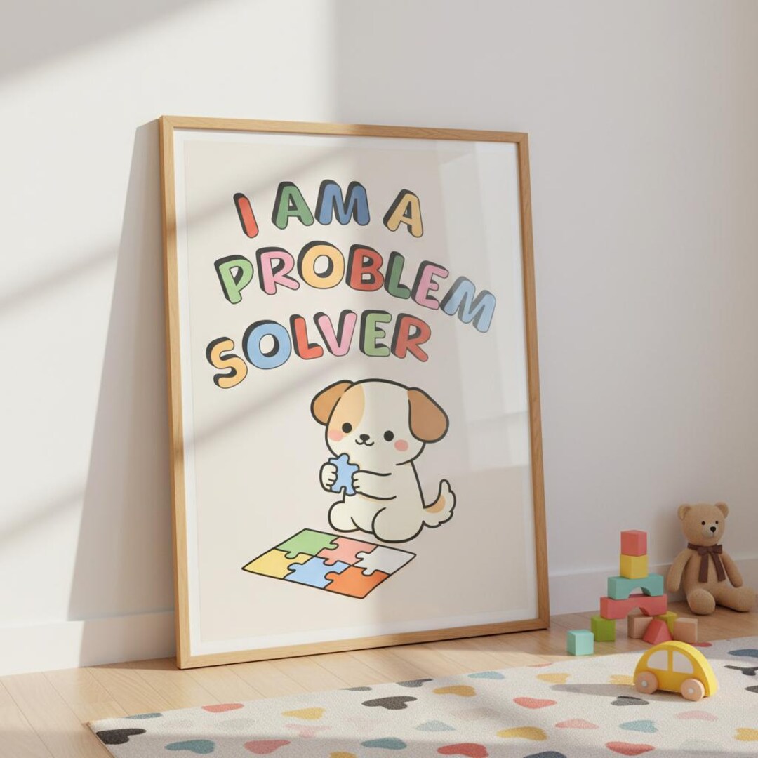 I Am A Problem Solver Poster | Growth Mindset Wall Art | Little ...