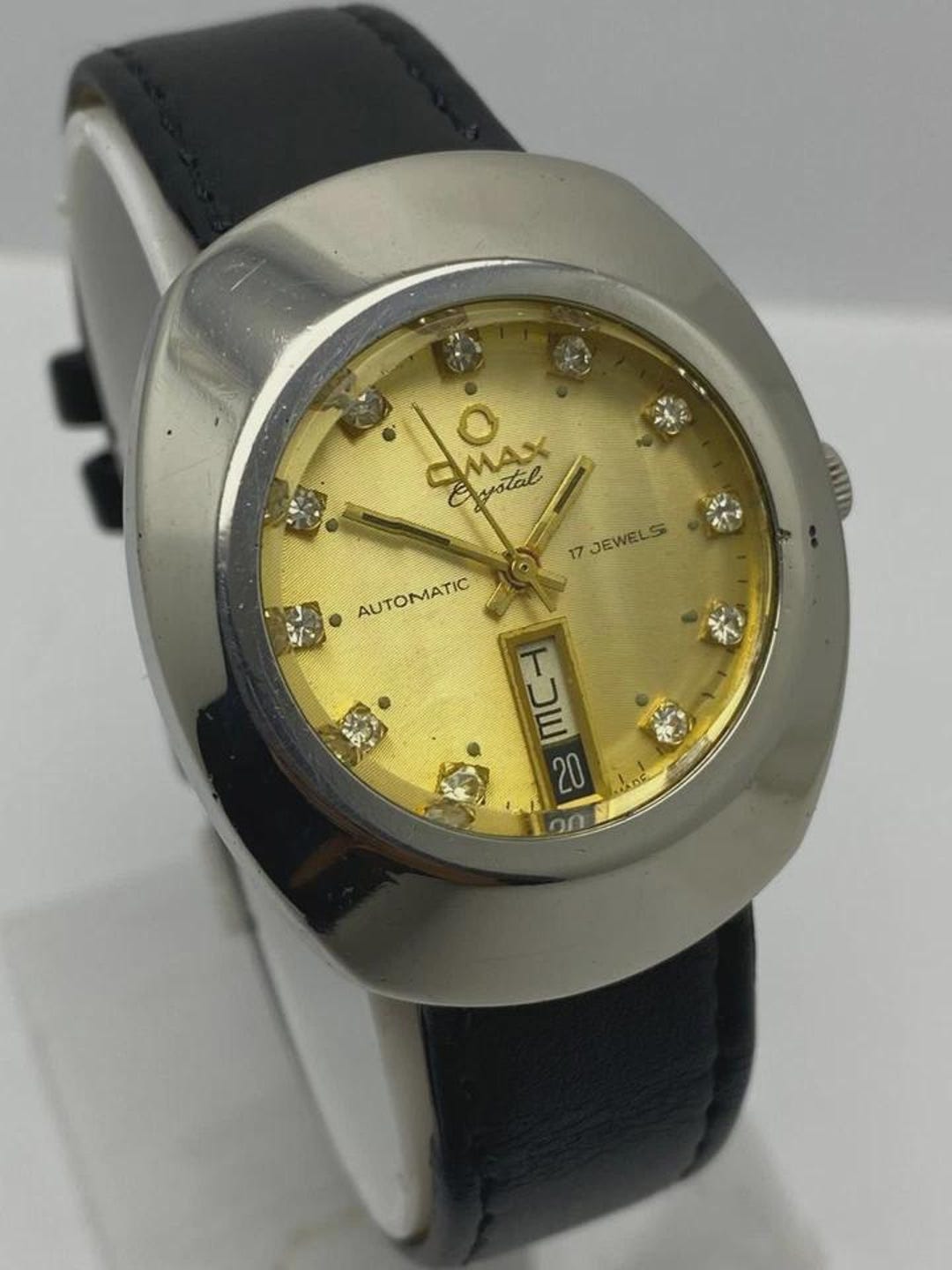 Vintage Omax Crystal Automatic 17 Jewels 35202 Watch Swiss - Etsy
