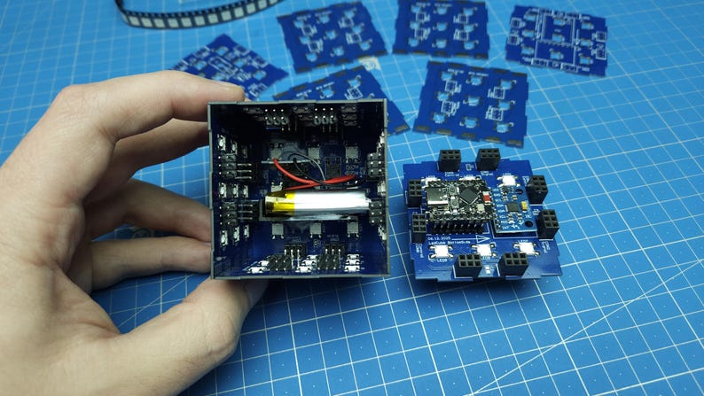 ESP32 Orientation LED Cube Soldering Kit | Open Source STEM Electronics | Gyro/accelerometer ...