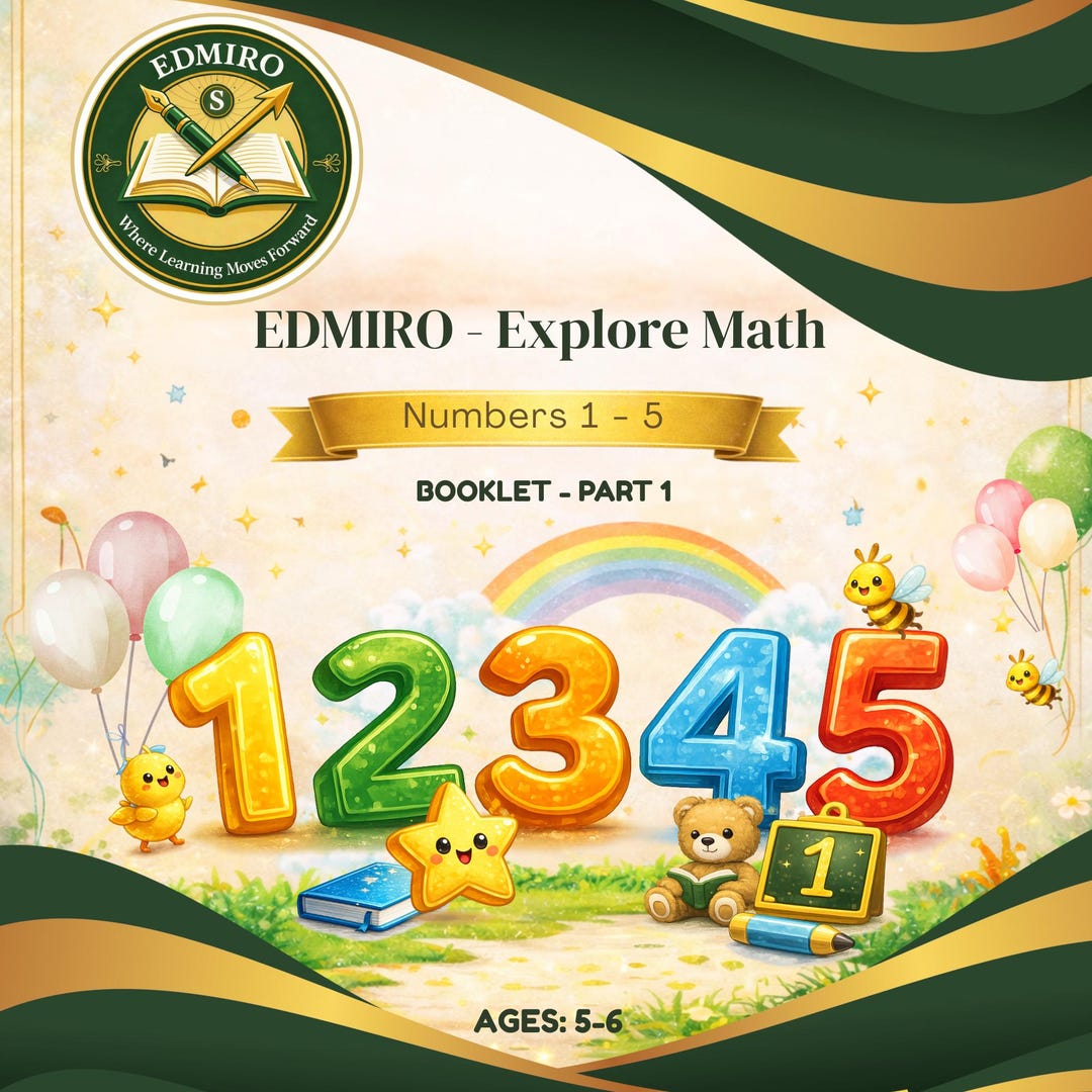 Numbers 1-5 Math Worksheets for Kids | Printable Preschool Activity ...