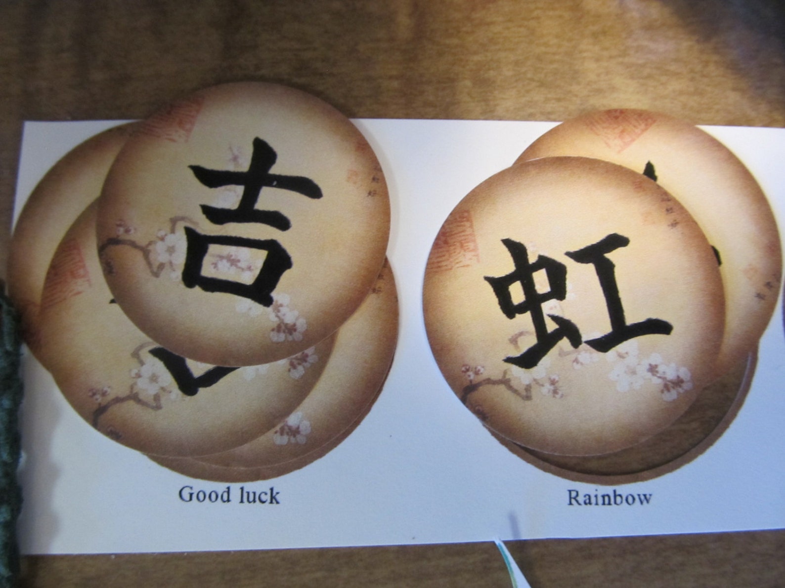 Good Luck Bag Tag Zipper Pull Purse Charm 1 Inch Button Product ...