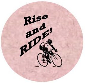 Bicycle Pin, Rise and Ride, 1.5 Inch Button, Bicycle Magnet ,pinback - Etsy