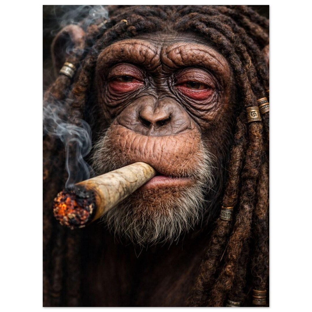 Junkie Monkey Classic Matte Paper Poster - Etsy