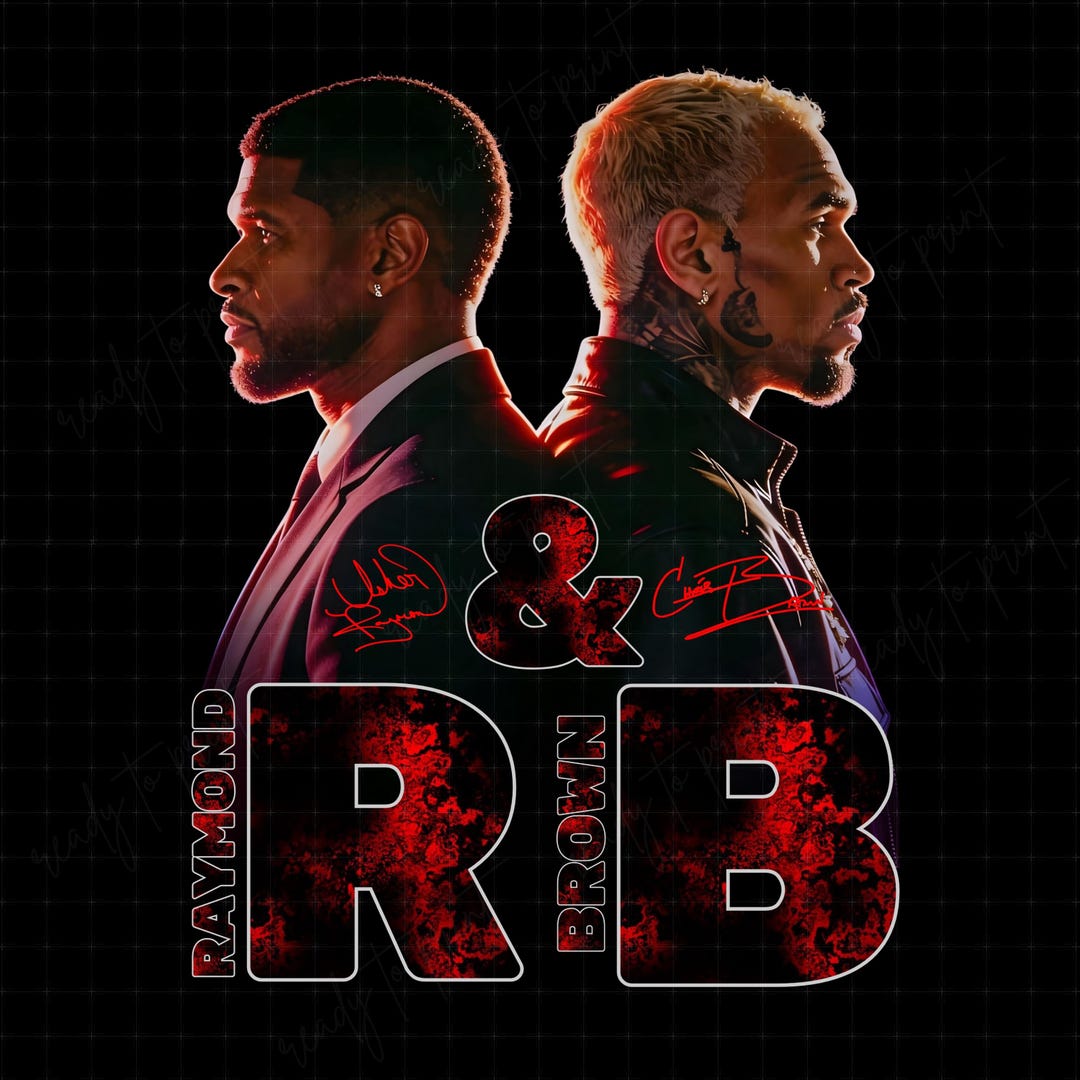 Raymond & Brown Tour 2026 PNG, Usher Chris Brown Tshirt Design (digital ...