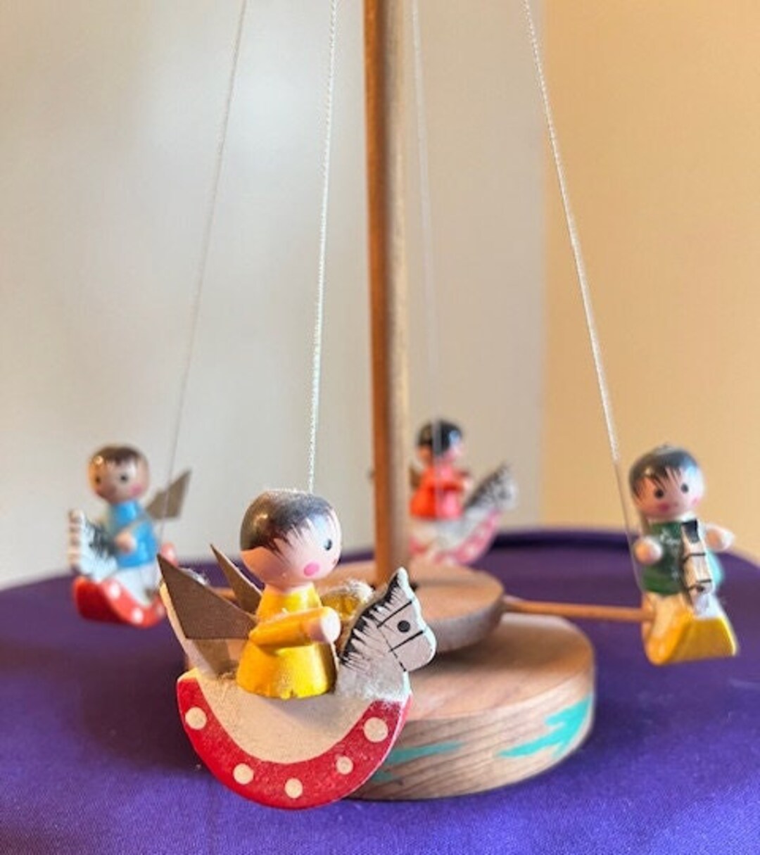 Angels Carousel, Wood, Wind-up -- 9284-GBR - Etsy