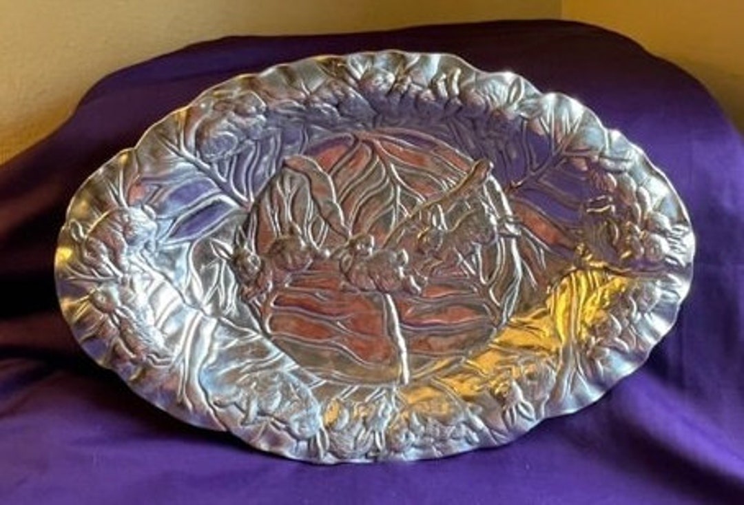 Bunny Rabbits Tray, Arthur Court 8161-7C - Etsy