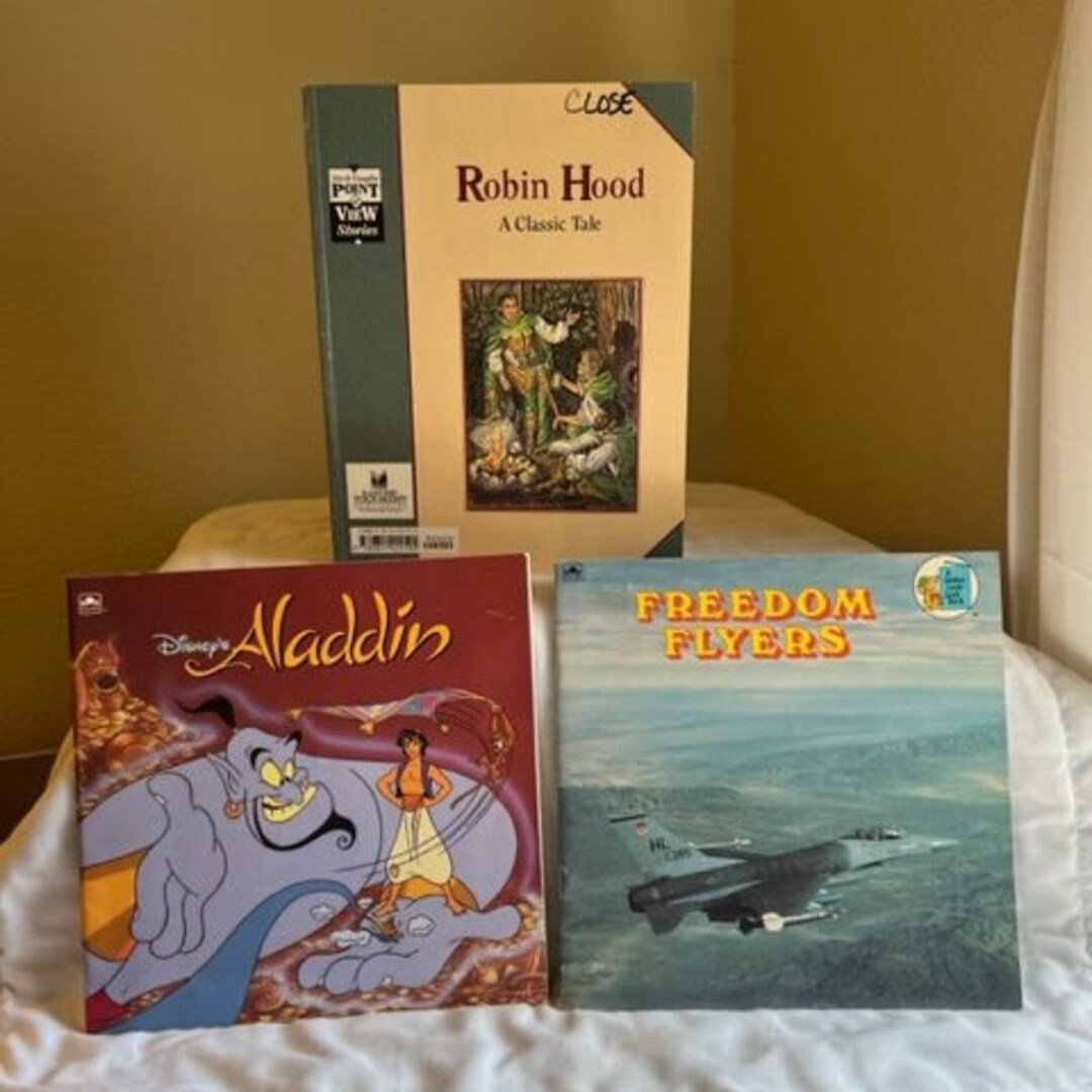 Children's: Robin Hood; Aladdin; Freedom Flyers (3 Books for 1 Price ...