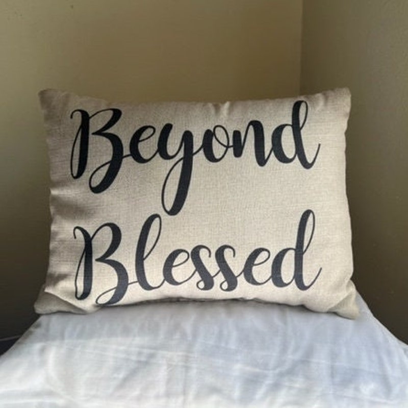 Blessed Pillow - Etsy