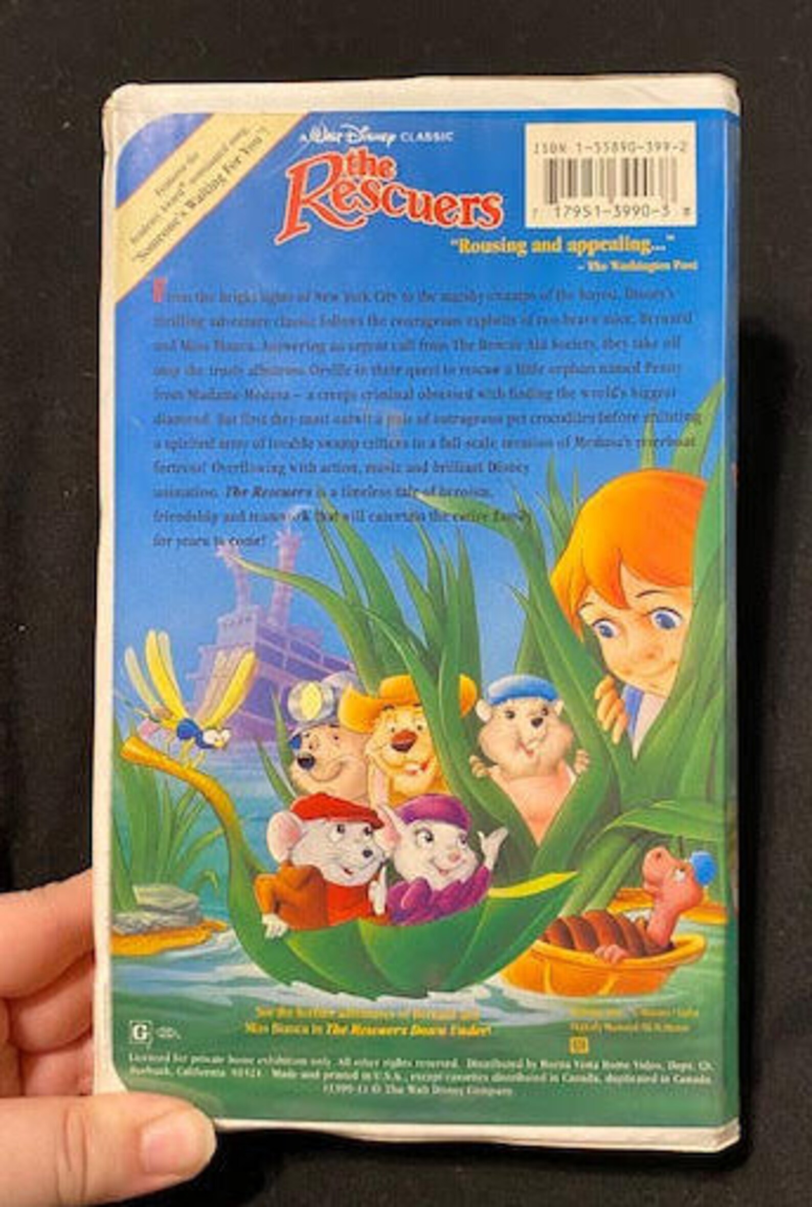 VHS Movie The Rescuers A Walt Disney Classic 4126K-SBR | Etsy