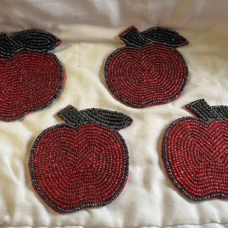 Apple Coasters - Etsy