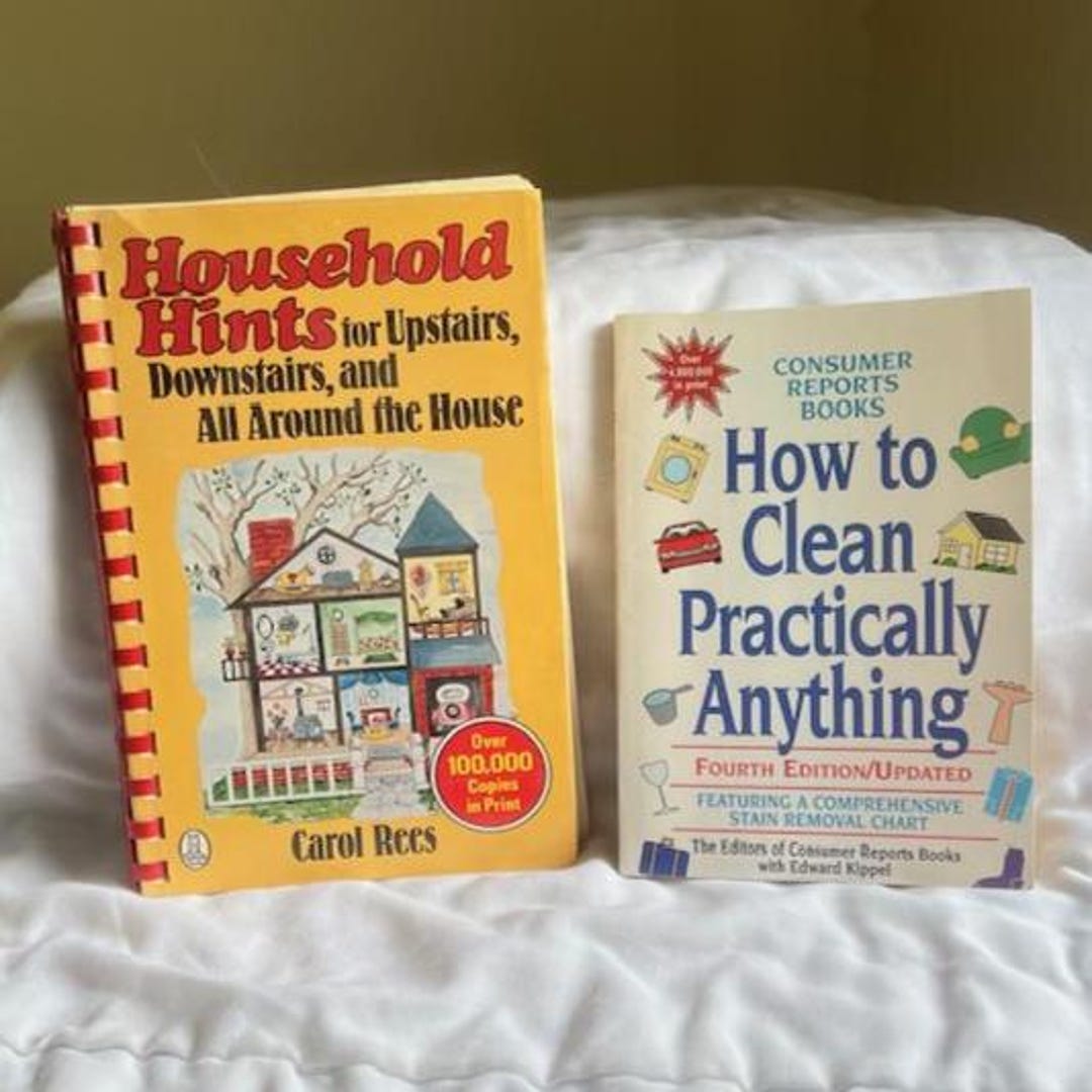 Nonfiction: (2 Books) How to Clean Practically Anything; Household ...
