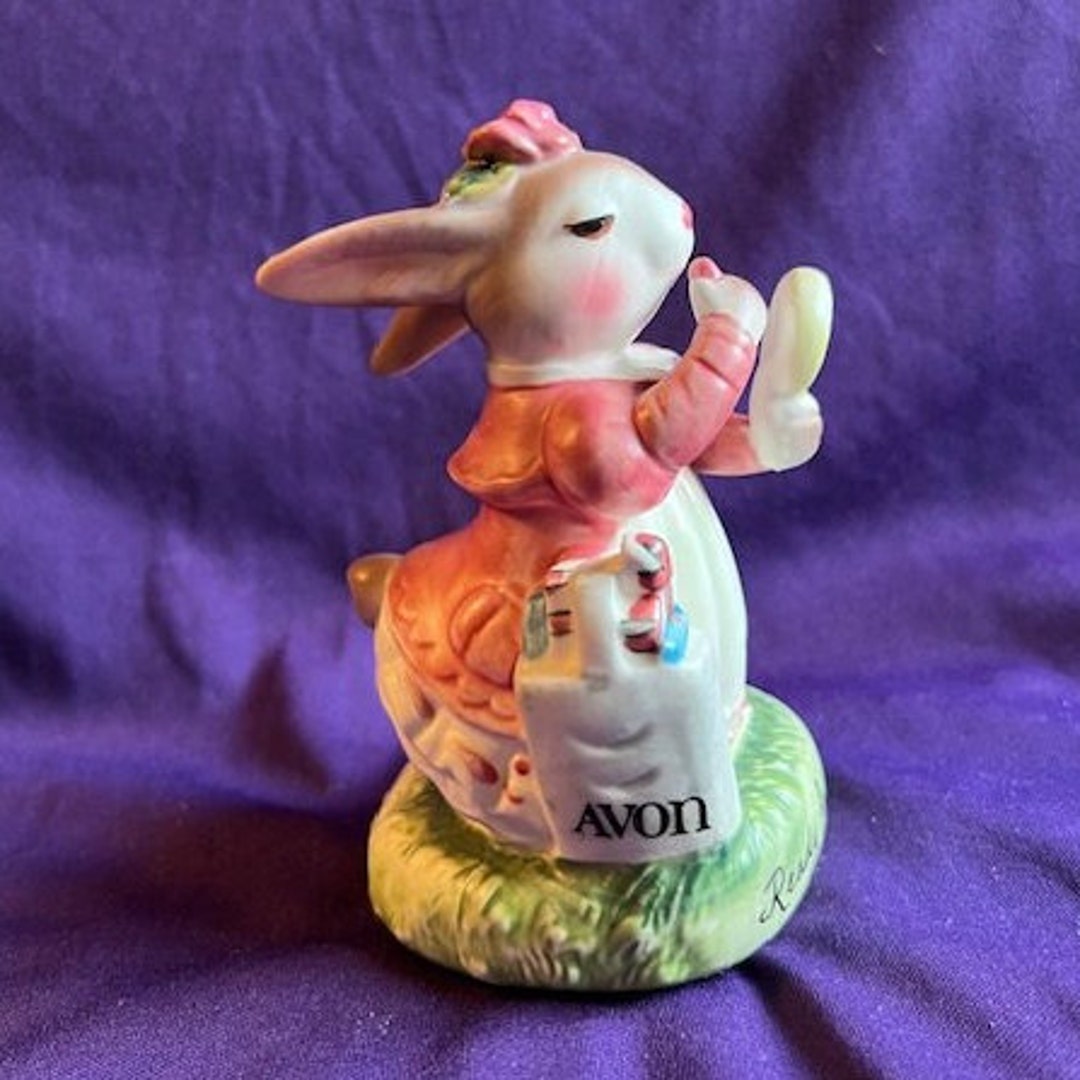 Rabbit Figurine, Avon, Precious Moments Collection -- 9099- - Etsy
