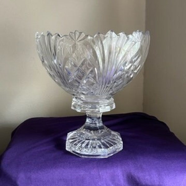 Crystal Pedestal Bowl - Etsy