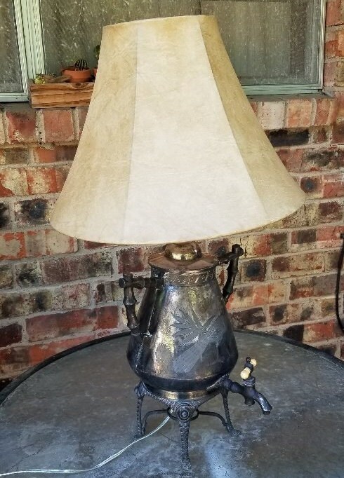 Silver Plate 759-BCR Coffee Urn Lamp Home & Living Lighting Lamps etna ...