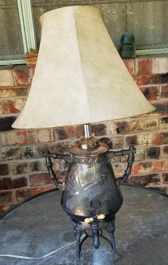 Silver Plate 759-BCR Coffee Urn Lamp Home & Living Lighting Lamps etna ...