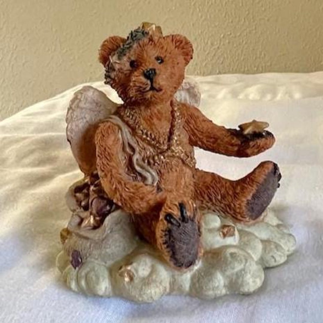 Figurine: Boyds Bears, Clarence Angel Bea, Vintager -- 44-4A - Etsy