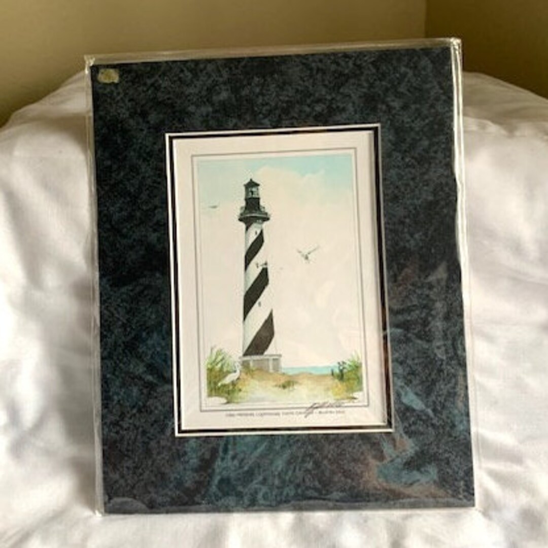Lighthouse Print Double Matted 8x10 3461-COD4 - Etsy UK