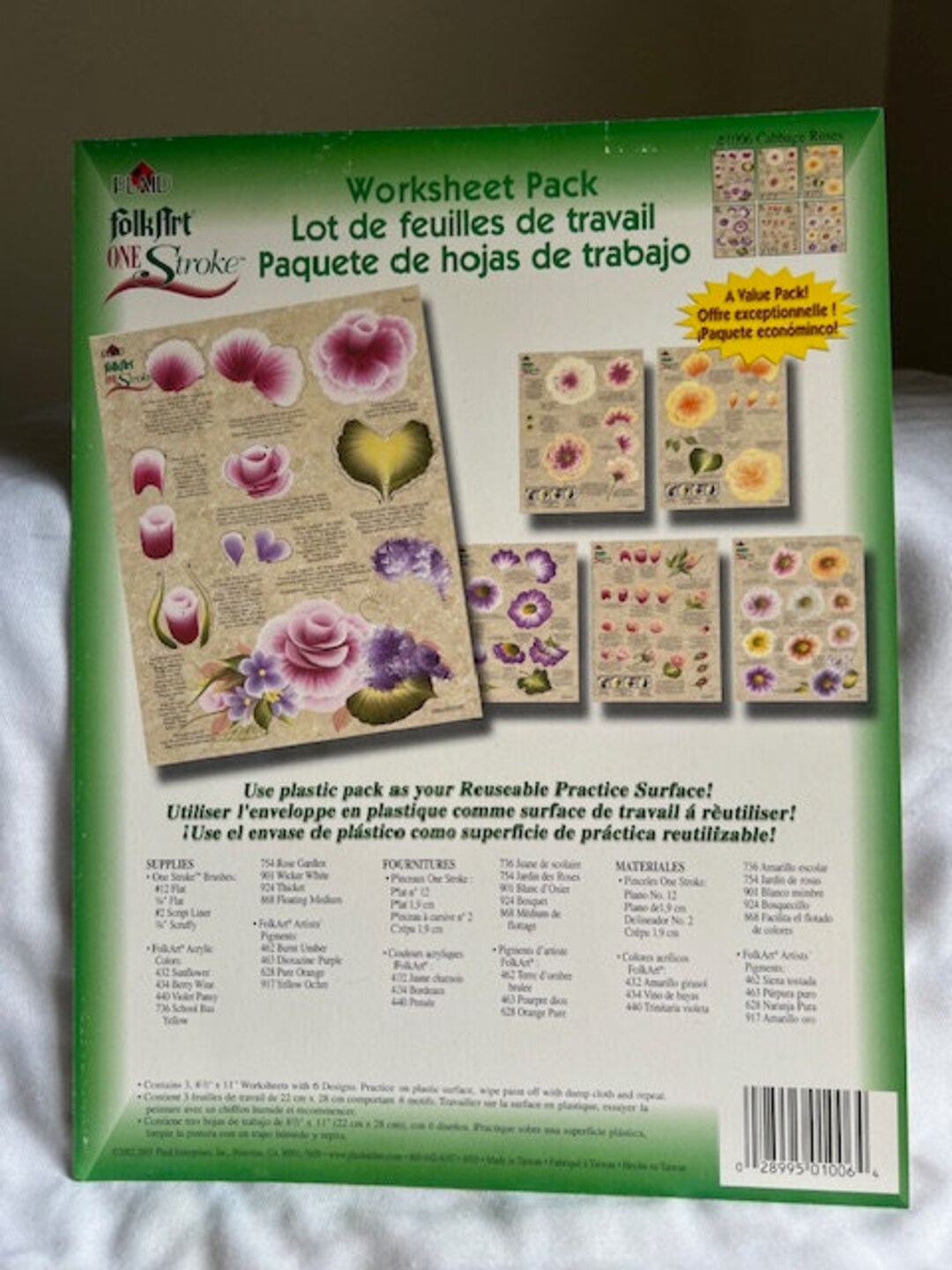 Vintage Crafts/painting Book: Plaid/folkart One Stroke Acrylic Painting ...