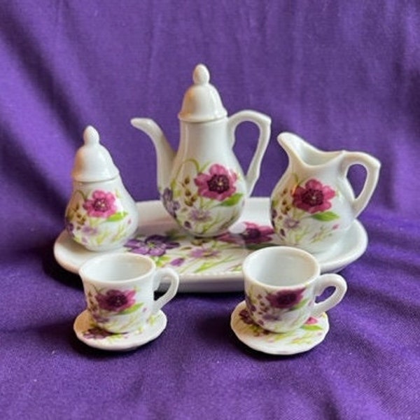 Miniature Tea Set - Etsy