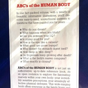 Science: Abc's of the Human Body, by Reader's Digest 3499-GBR - Etsy